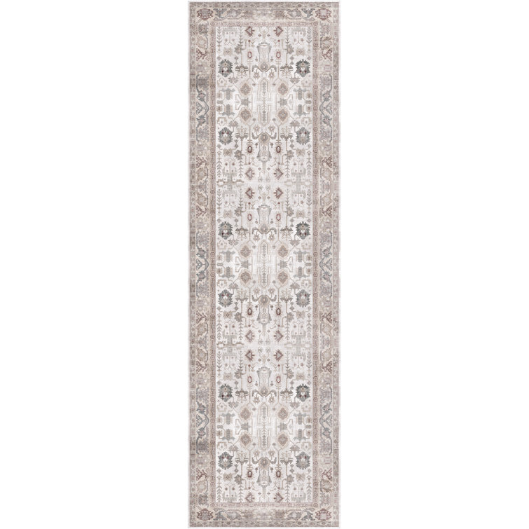 Bungalow Rose Mizraim Vintage Performance Ivory Area Rug & Reviews | Wayfair